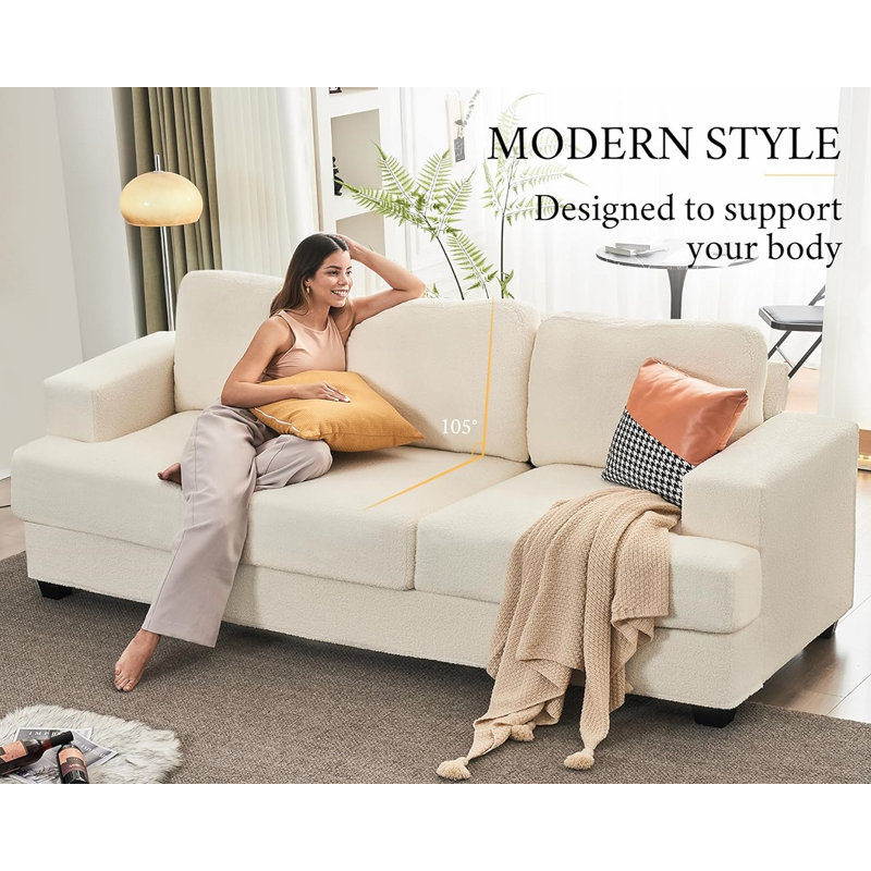 Latitude Run Shiffy Vanacc Sofa Comfy Sofa Couch With Extra Deep Seats Modern Sofa Armchair 35inch Wayfair Canada